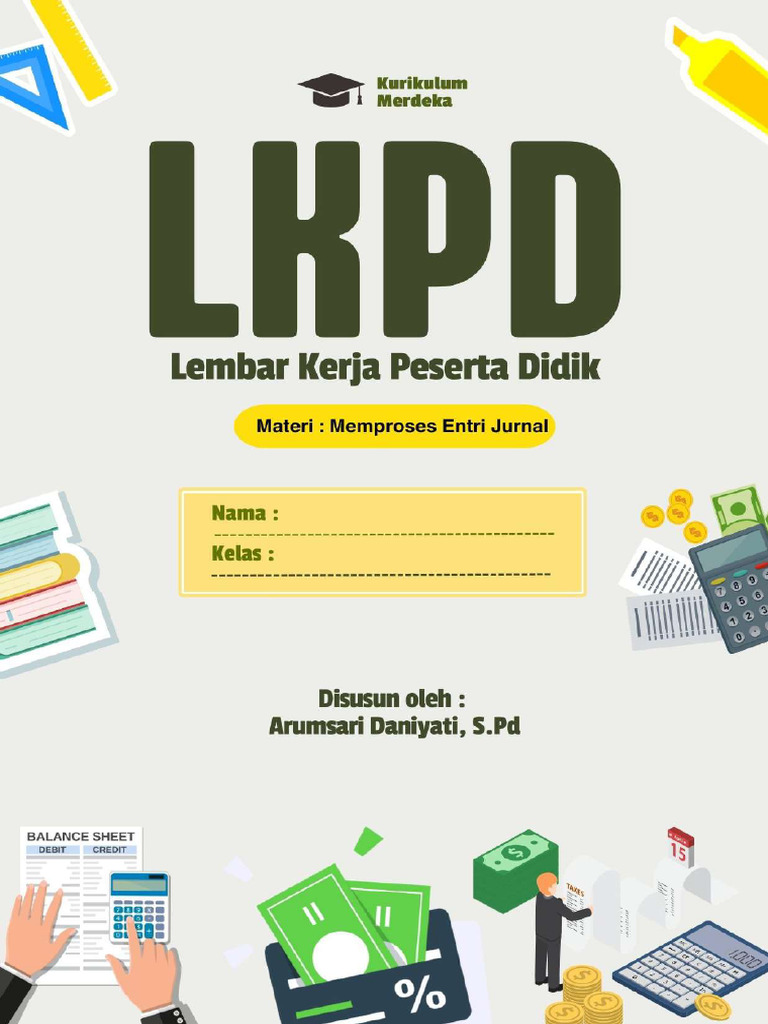 Cover LKPD Memproses Entri Jurnal | PDF
