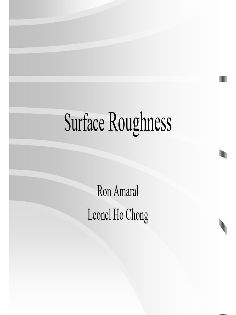 AFM for Surface Roughness Measurement | PDF | Atomic Force Microscopy ...