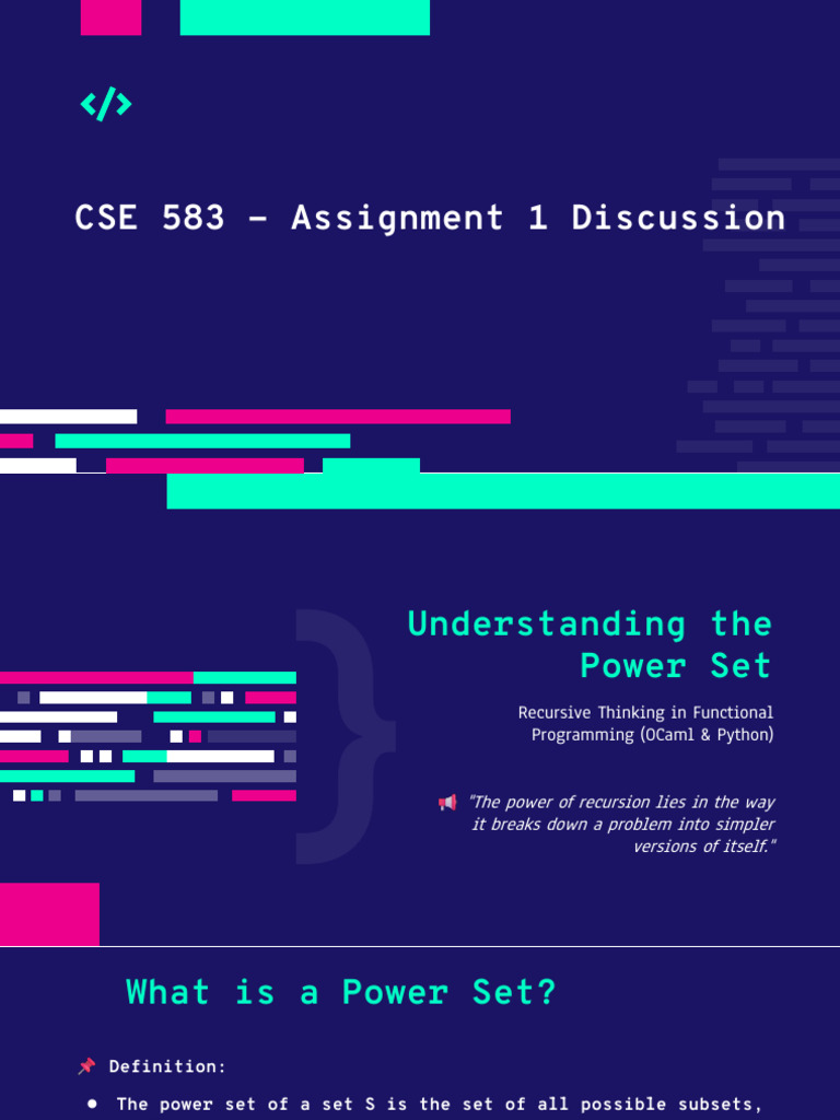 CSE 583 - Assignment 1 Discussion | PDF | Mathematics | Mathematical Logic