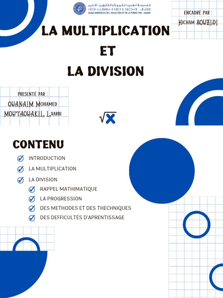 Multiplication et Division en Primaire | PDF | Division | Multiplication