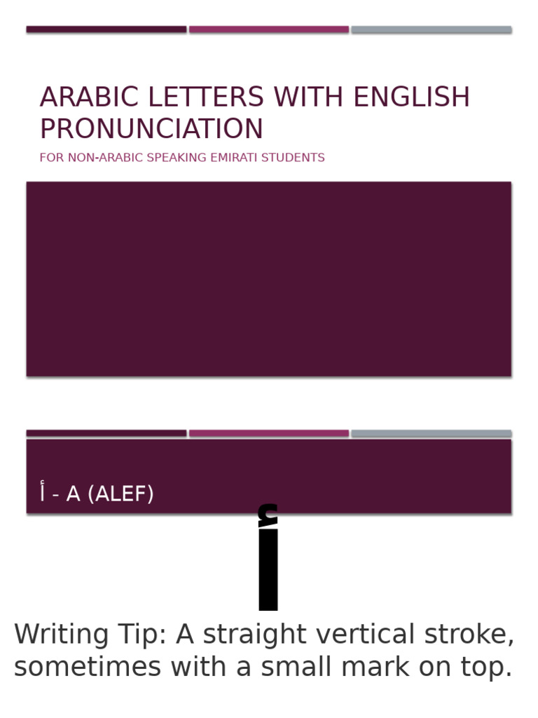 Arabic Alphabets For Non Arabic Speakers | PDF | Orthography | Linguistics