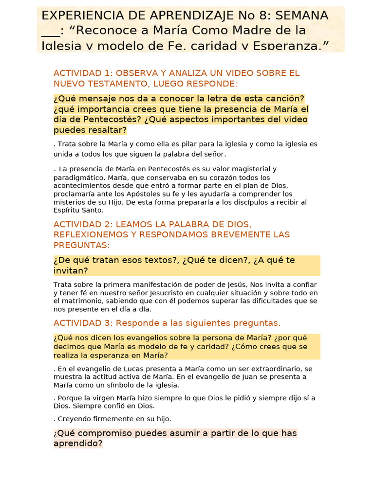 3° Act. de Aprend.4 - de Exp.n° 8 | PDF