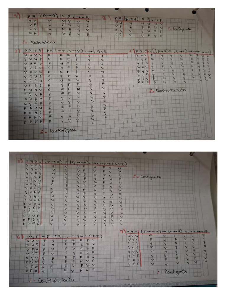 Tarea Tablas de Verdad | PDF