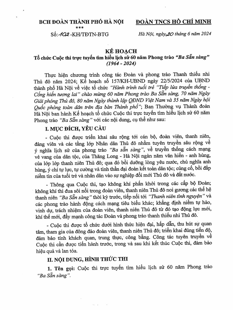 KH 102 CT trực tuyến tìm hiểu 60 năm BSS | PDF