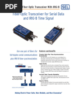 SEL-2814 Fiber-Optic Transceivers Data Sheet | PDF | Optical Fiber ...