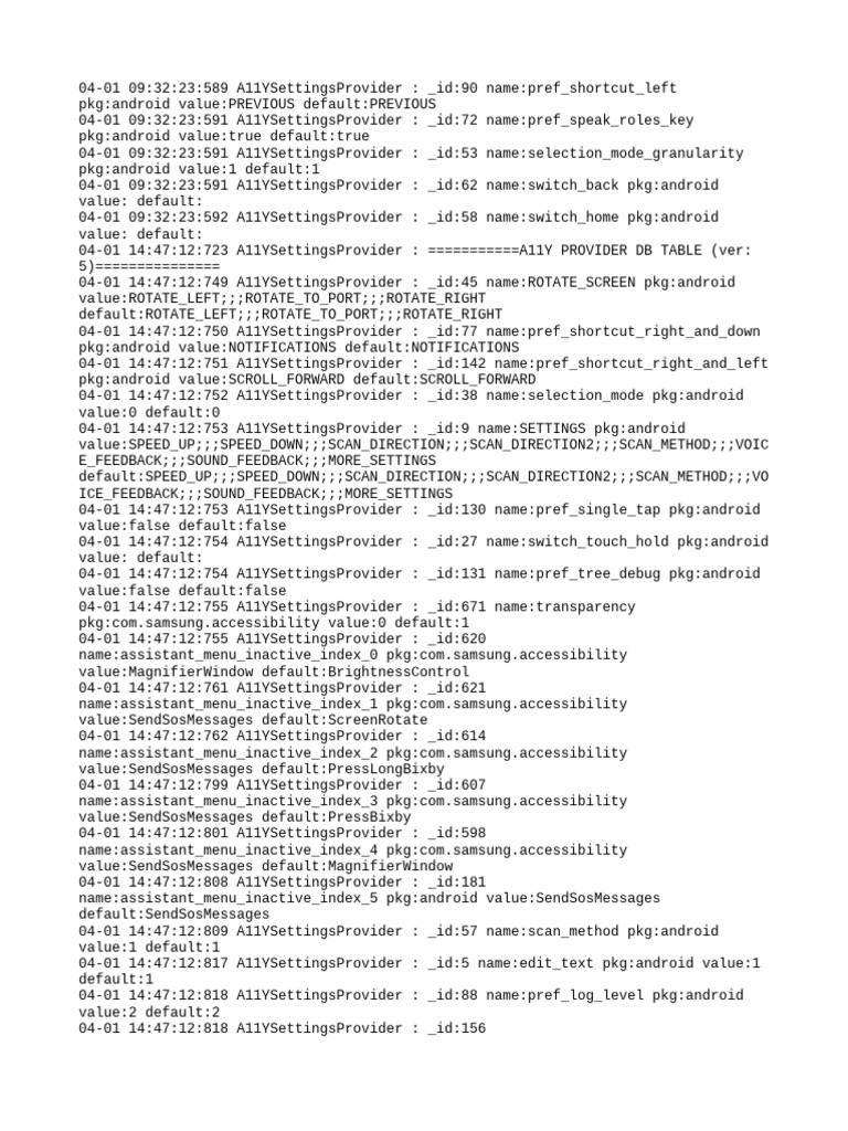 a11yProvider Log | PDF | Information Appliances | Software
