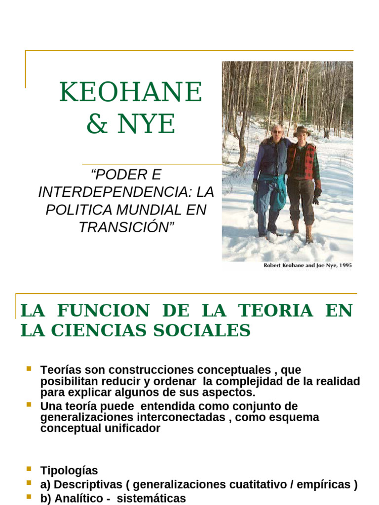 Interdependencia Keohane Nye | PDF | Paradigma | Teoría