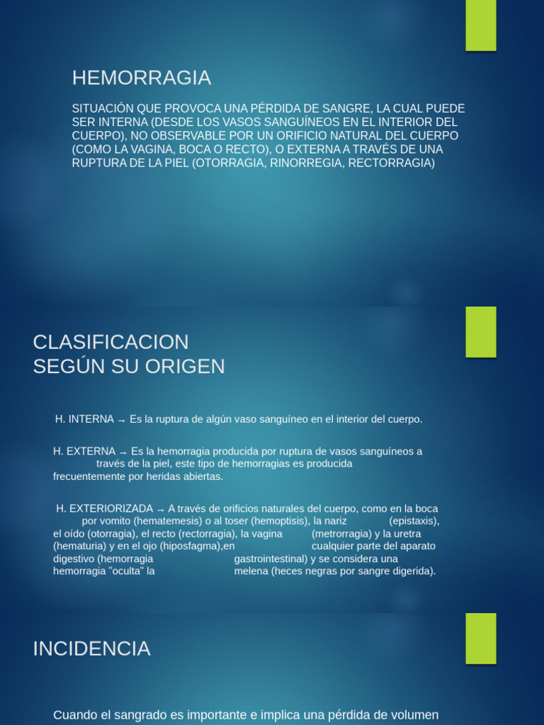 Hemorragia y Quemaduras Paux | PDF | Sangrado | Herida