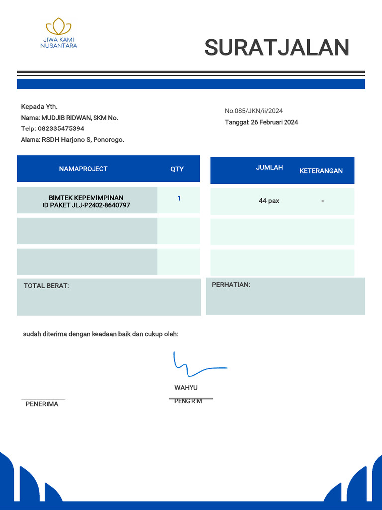 Surat Jalan JKN | PDF