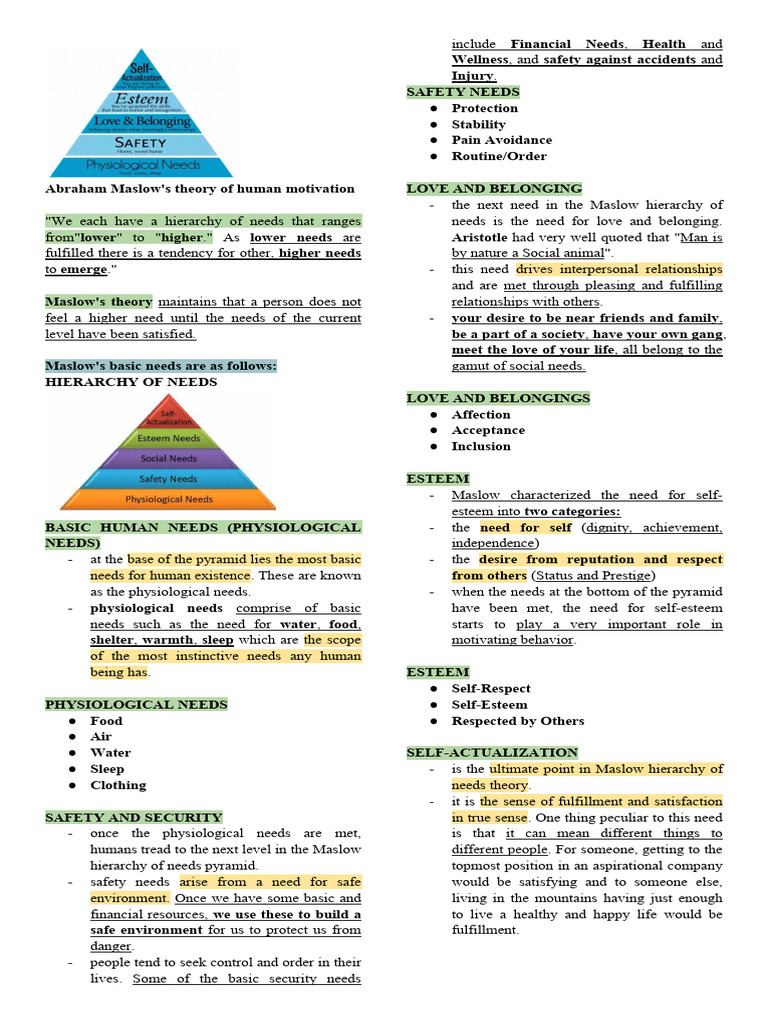 PerDev Midterm (Reviewer) | PDF | Emotions | Self Esteem