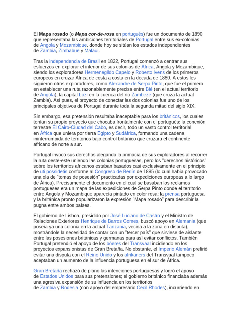 El Mapa Del Rosado | PDF | Portugal