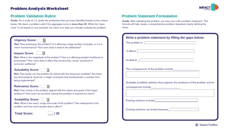 1.5-Problem-Analysis-Worksheet-Fillable | PDF