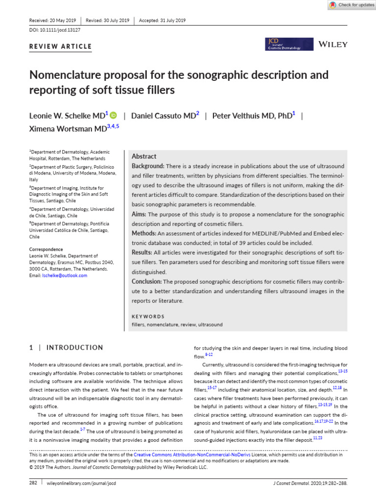 J of Cosmetic Dermatology - 2019 - Schelke - Nomenclature Proposal For ...