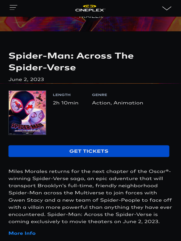 Spider-Man Across The Spider-Verse | PDF