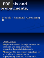 Double Entry for Accruals and Prepayments | PDF