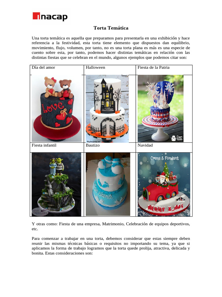 Torta Tematica | PDF | Alimentos