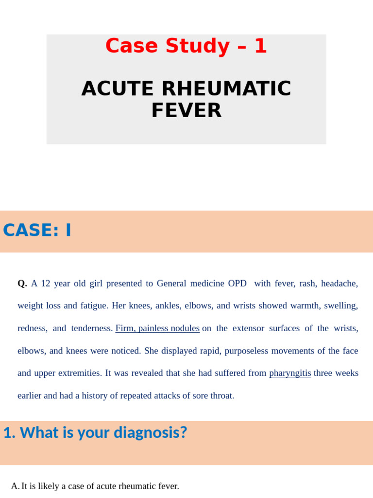 Acute Rheumatic Fever | PDF | Streptococcus | Medical Specialties