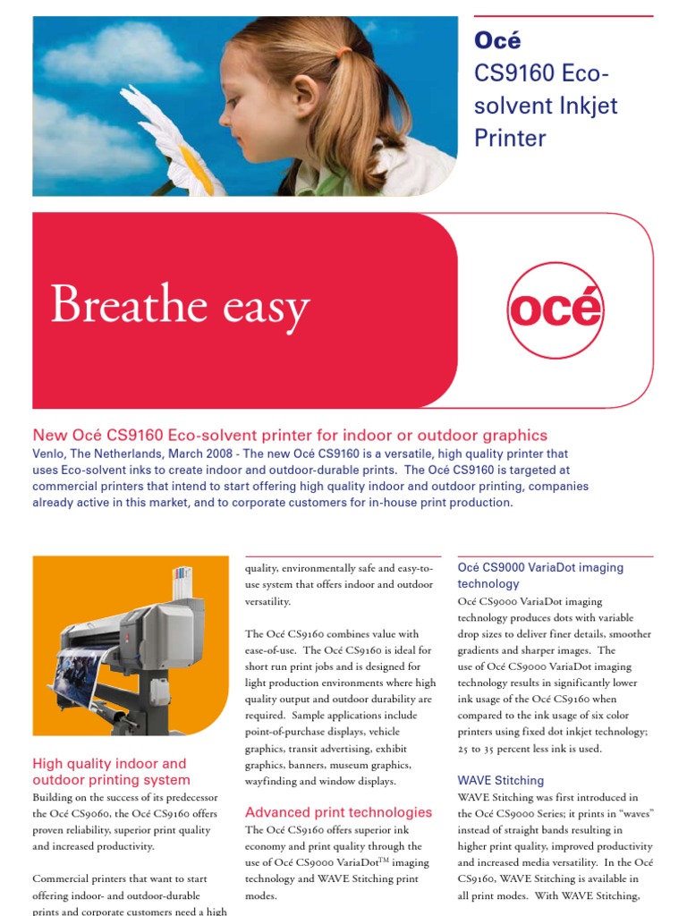 Cs9160 Brochure | PDF | Printer (Computing) | Media Technology