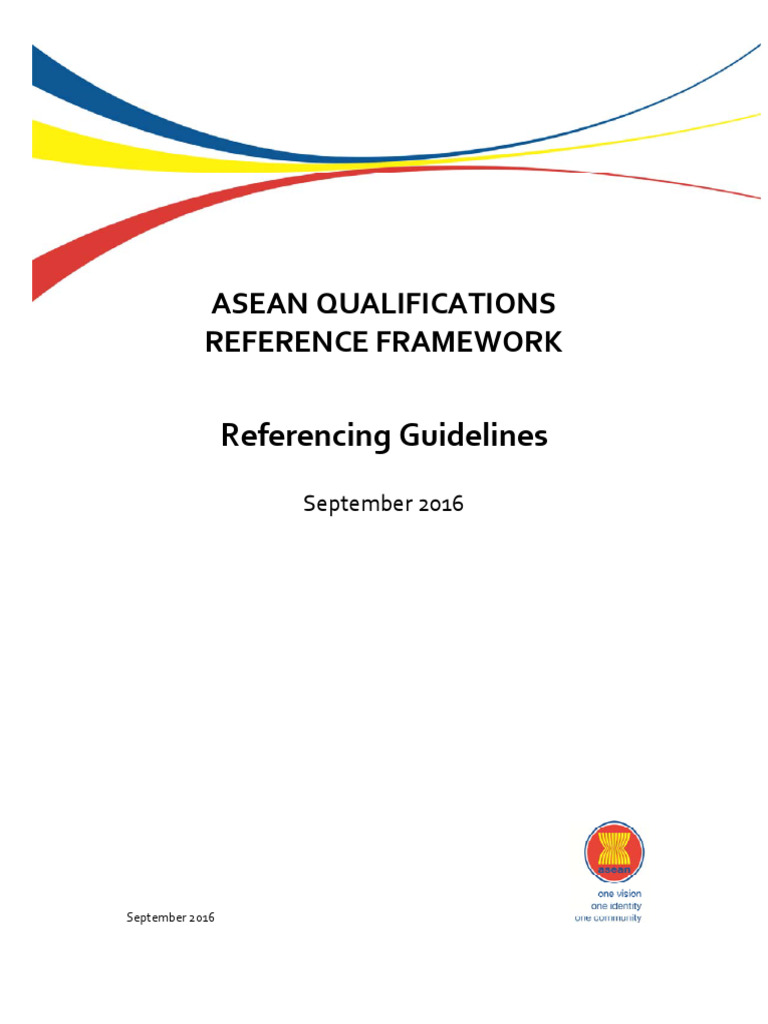 AQRFC 4-35 Ref. AQRF Referencing Guidelines (September 2016) | PDF | Asean Free Trade Area ...