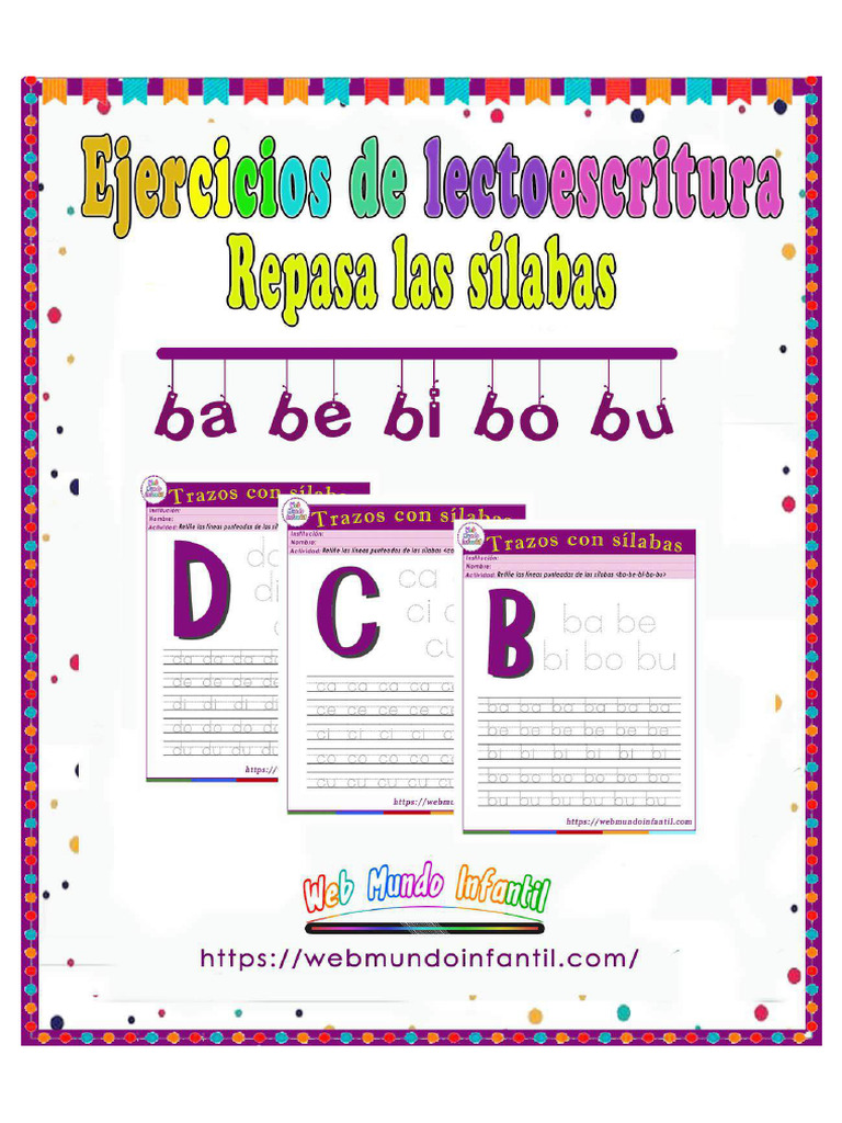 Ejercicios de Lecto Escritura | PDF