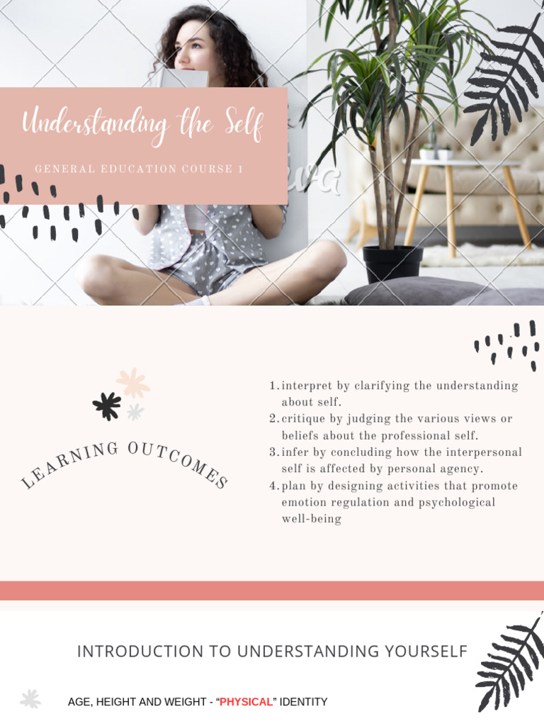 Lesson 4 Understanding The Self | PDF | Self Concept | Identity (Social Science)