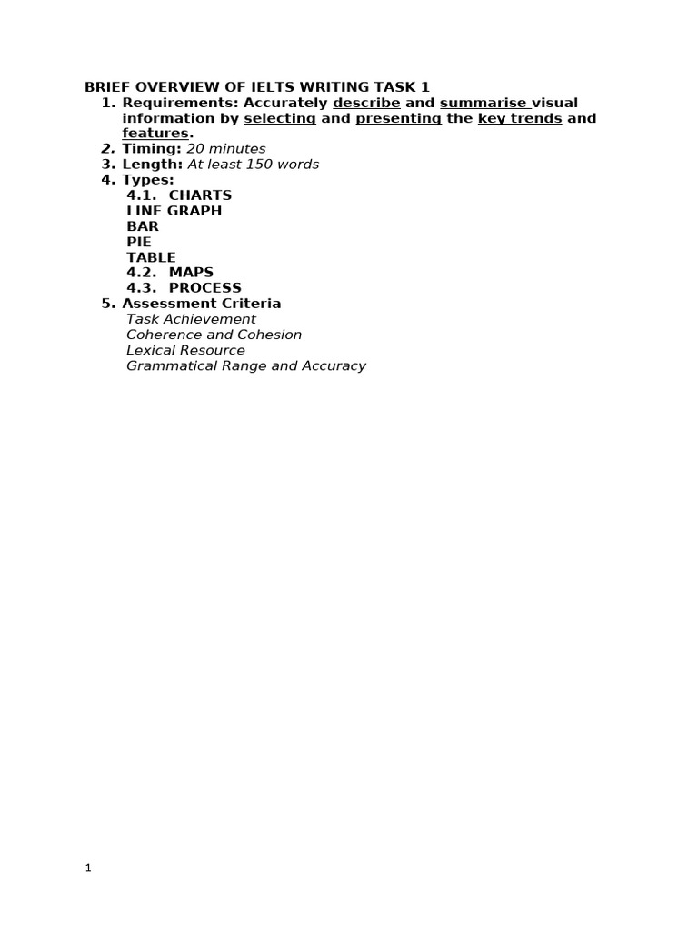 IELTS Writing Task 1 Overview | PDF | Manchester