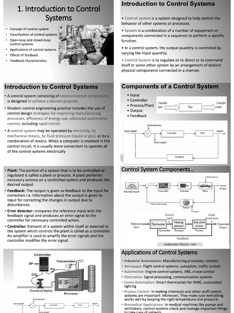 1-Module 1 - Concepts of Control System and Examples-15!07!2024 | PDF