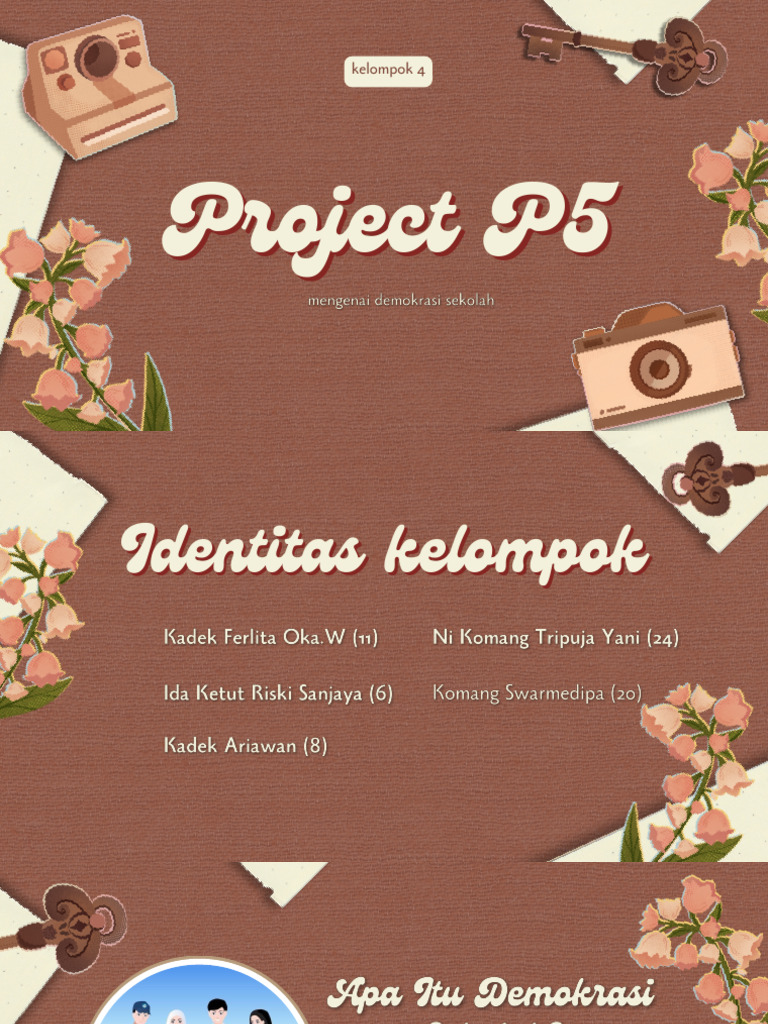 Presentasi P5 (DEMOKRASI SEKOLAH) KLP4 - 20240909 - 141928 - 0000 | PDF