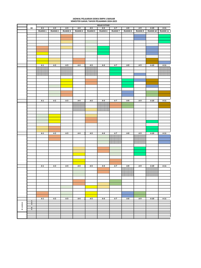JADWAL SMT GANJIL TAHUN 2024-2025 TERBARU (1) | PDF