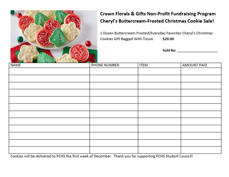 Cookie Order Form | PDF
