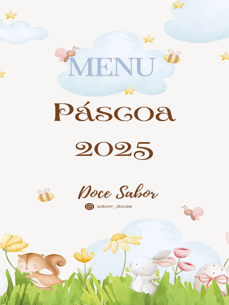 Menu Páscoa - Doce Sabor2025 | PDF