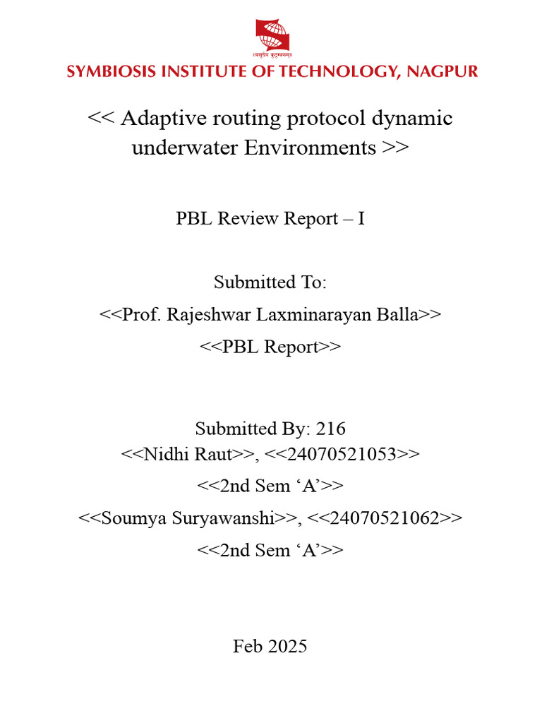 PBL Review 1 | PDF | Routing | Computer Network
