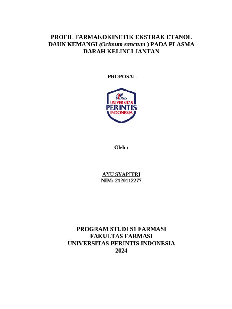 PROPOSAL AYU SEMPRO 1 | PDF