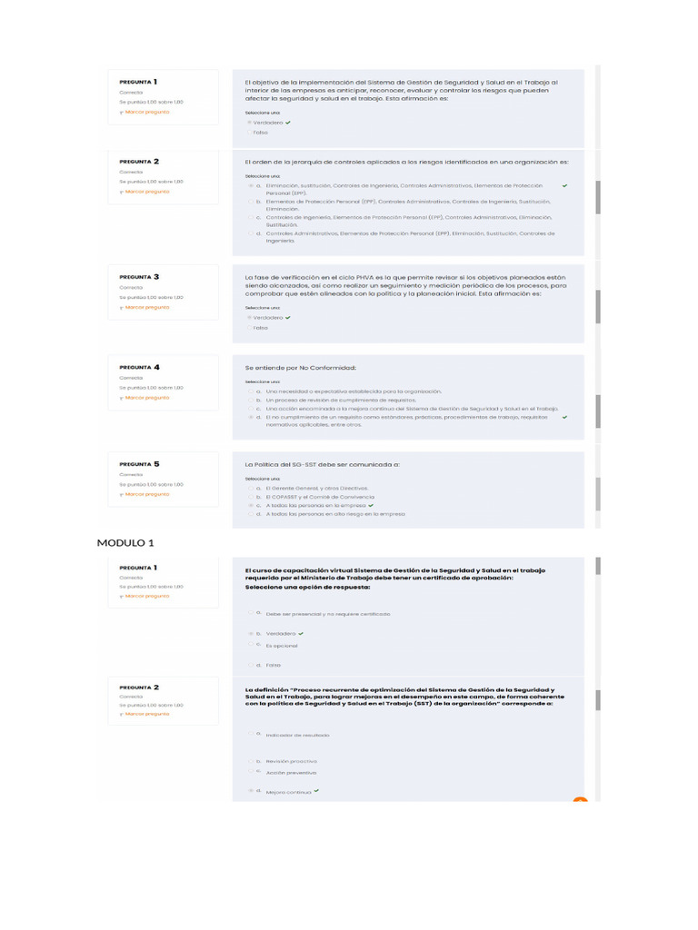 Examen 50 Horas ARL Positiva | PDF