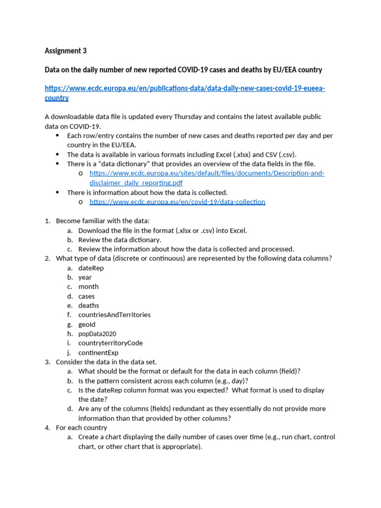 Assignment 3 Fundamentals Of Data Analytics 1 1 Pdf Microsoft Excel
