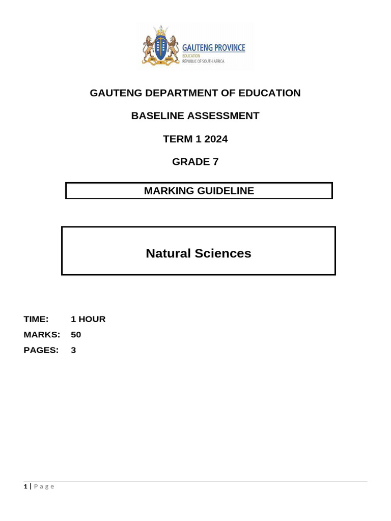 Grade 7 Natural Sciences Exam Paper | PDF | Fossil Fuels | Rotation