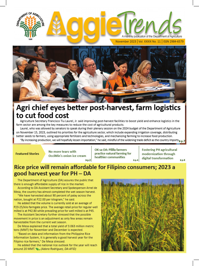 Aggie Trends November 2023 | PDF | Agriculture | Organic Farming