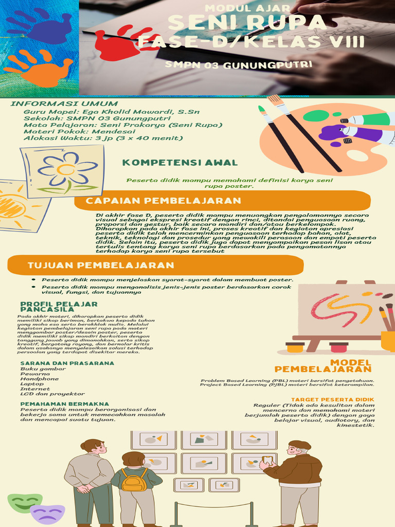 Modul Seni Rupa Poster. VIII | PDF