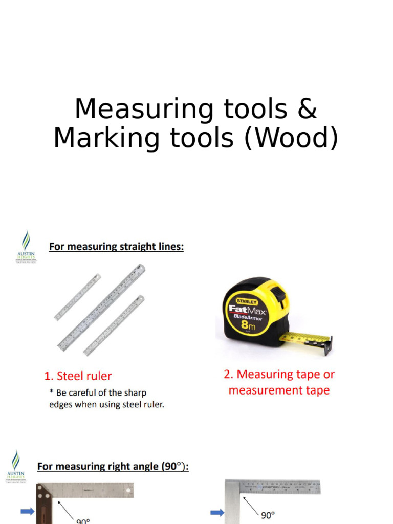 Measuring and Marking Tools (Wood) 2025 | PDF