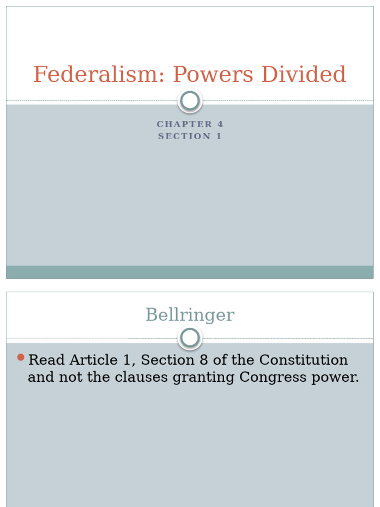 Chapter 4 Section 1 Powerpoint | PDF | Governance | American Political ...