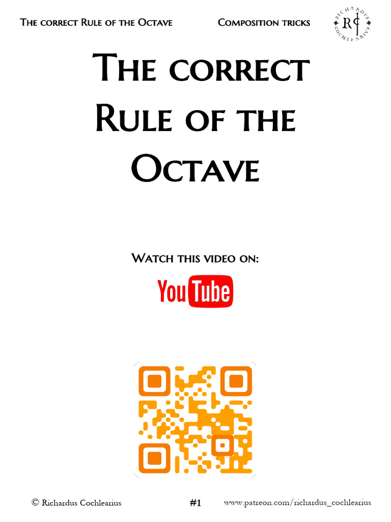 The Correct Rule of The Octave | PDF | Minor Scale | Chord (Music)