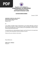 DepEd Letter of Reinstatement | PDF