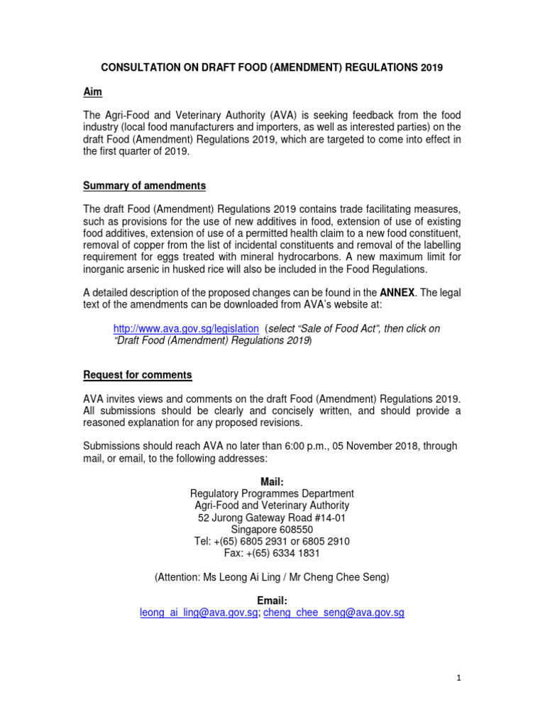 Consultation-On-Draft-Food - (Amendment) - Regulations-2019 - Steviol ...