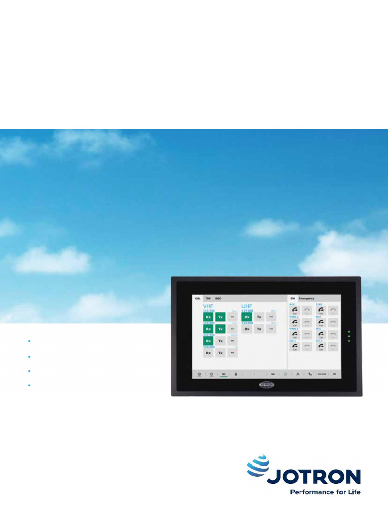 2 Folleto RRC-7700 Jotron | PDF | Altoparlante | Micrófono