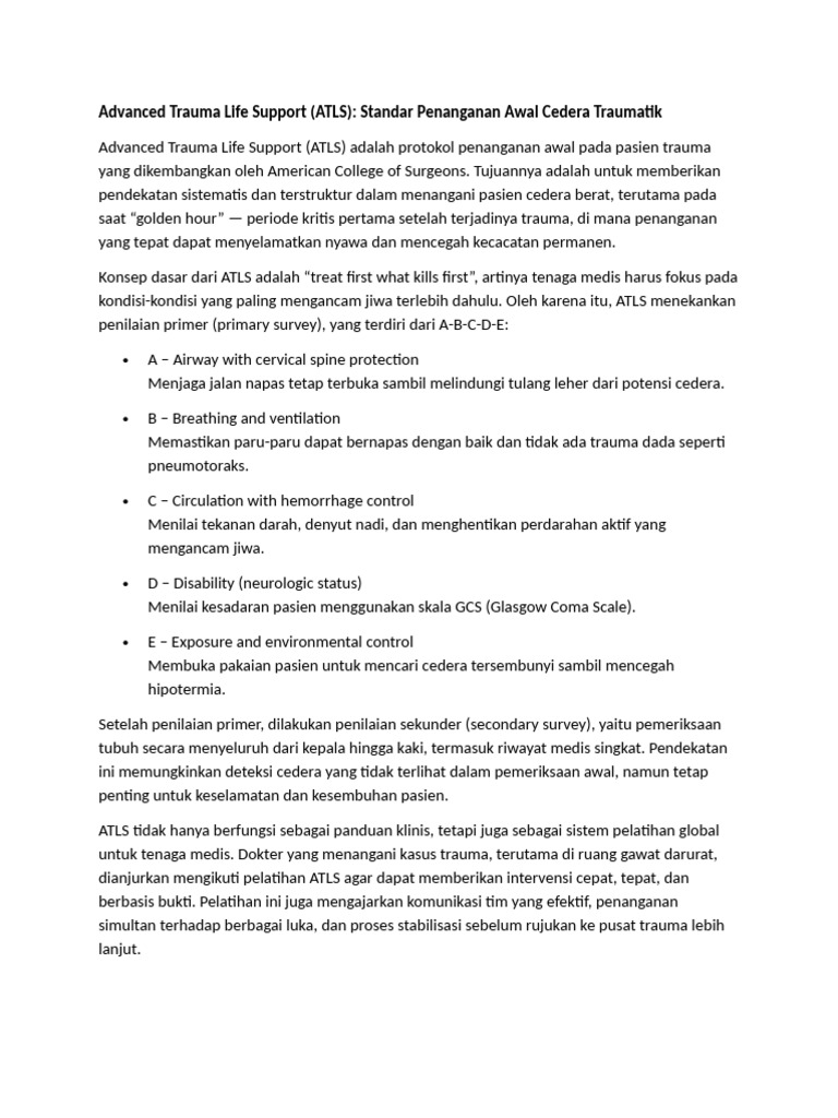 ATLS | PDF