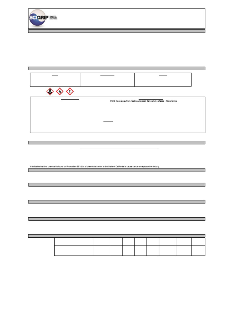 Scigrip 16 Solvent Cement For Acrylic | PDF | Firefighting | Toxicity