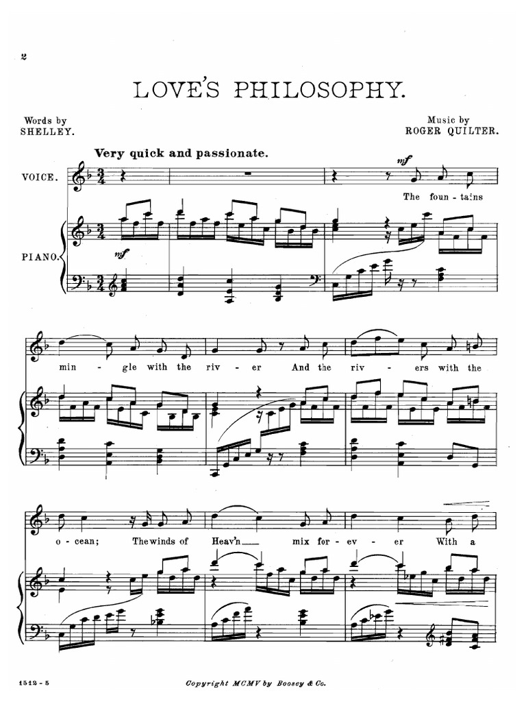 Love's Philosophy | PDF