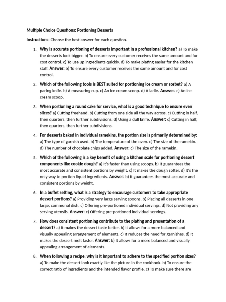 Multiple Choice Questions With Tos | PDF | Reading Comprehension ...