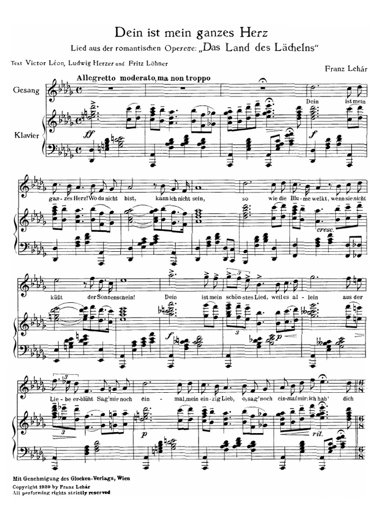 Dein ist mein ganzes Herz | PDF