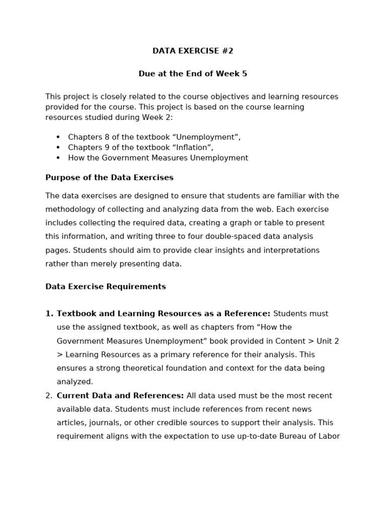 Data Exercise 2 Updated Assignment (1) | PDF | Data | Unemployment